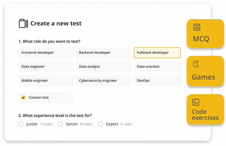 Test & Interview full stack developer candidates - CodinGame for Work